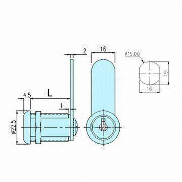 China Cam Lock for Toolbox, with Master Key, 90/180° CW or CCW, and 20 ...