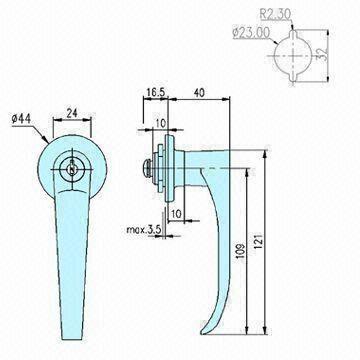China Electric Cabinet Handle Lock/Panel Latch with Various Cam Lever ...