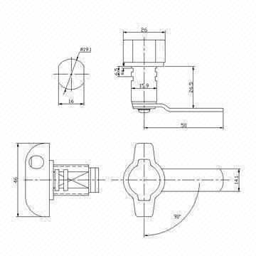Buy Wholesale China Non-locking Latch, Cam Lock With Steel Clip Mounted ...