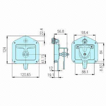 Buy Wholesale China Folding T-handle Lock, Cabinet Latch/toolbox Lock ...