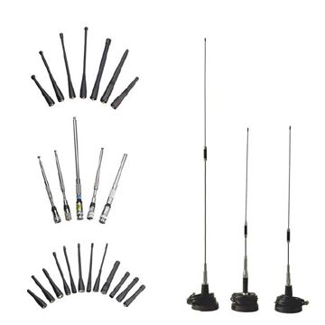 Two-way Radio VHF Low Profile Helical Antenna, 148 to 162MHz Frequency ...