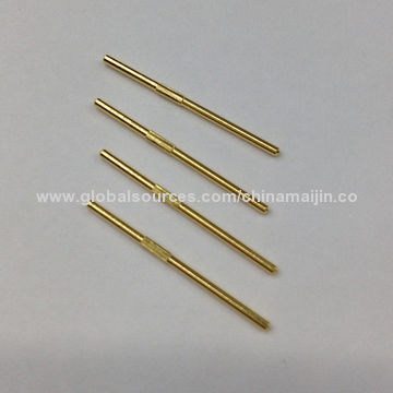 China Precision hardware pins, beryllium copper material and zinc gold ...