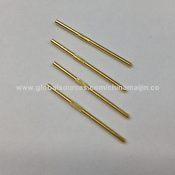 China Precision hardware pins, beryllium copper material and zinc gold ...