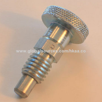 China Spring plunger, stainless steel, with knurling head, CNC ...