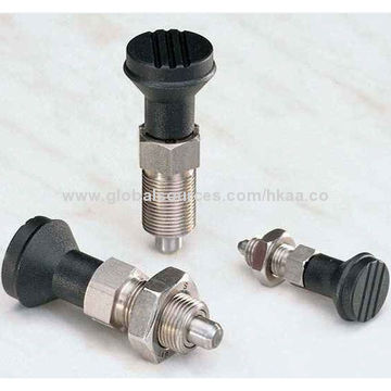 China Spring plunger, stainless steel, with knurling head, CNC ...
