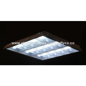 China LED ceiling lights, 3X10W T8 600X600 LED louver grille lamp ...
