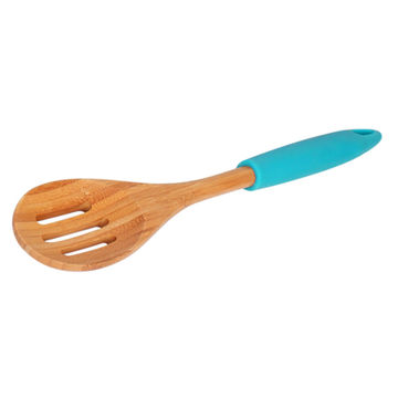 Kitchen Utensil Tool Set With Bamboo And Silicone Material - Explore ...