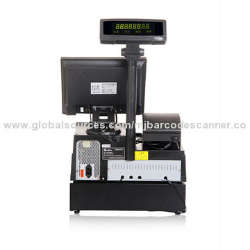 China High Speed Cash Register POS terminal with barcode scanner ...