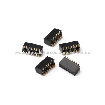 China1.27mm Female Headers, female header long pins, H=4.3mm with 1.0A ...