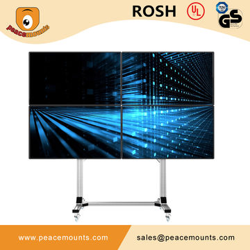 Buy Wholesale China Free Standing Mobile Trolley Cart Fits 32-63 Inches ...