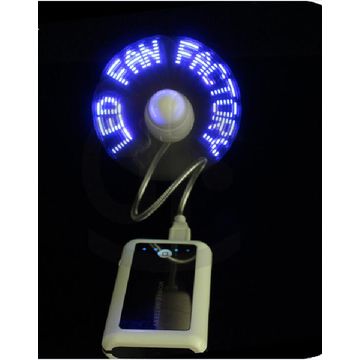 China Supply Popular Plastic USB LED Programmable Fan on Global Sources