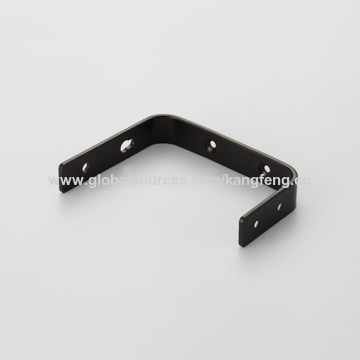 China U-shaped steel bracket with black powder coating, RoHS detective ...
