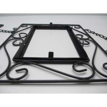 Buy Wholesale China Square Metal Photo Frame With Iron Pattern Design ...