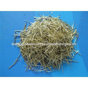 China Brass plated micro steel fiber on Global Sources