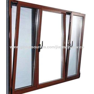 China Latest designs double panels swing outside casement window on ...
