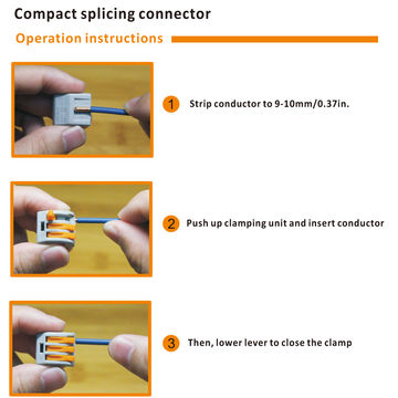 China 5 Pins 400V compact splicing quick connector, made of PA66 on ...