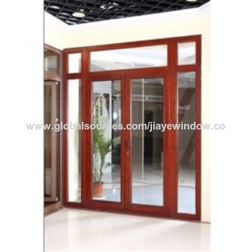 China Aluminium Single Leaf Exterior Casement Glass Hinged Doors on ...