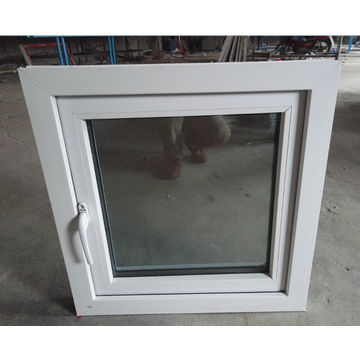 China Wood Grain UPVC Profile Casement Window with Multi Point Lock on ...