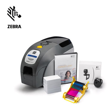 ChinaZebra PVC ID card printer, support single/dual sided, monochrome ...