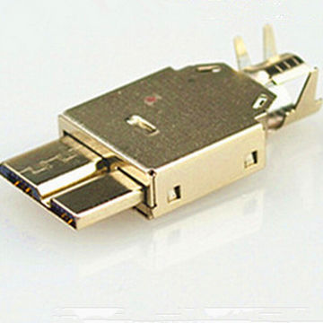 China USB 10-pin male connectors for soldering type, micro USB ...