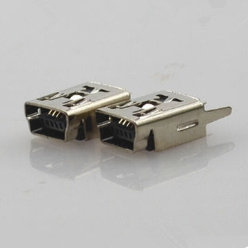 China Soldering type mini 5-pin USB female connector for cable ...