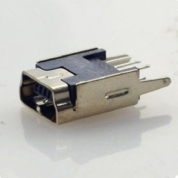 China Soldering type mini 5-pin USB female connector for cable ...