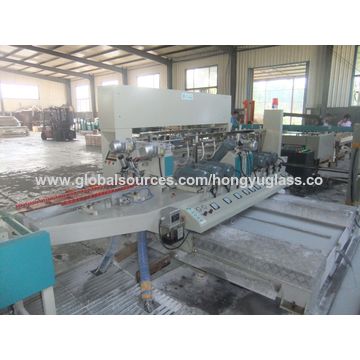 China 5 and 6mm clear float louver glass with 2 long side edge work on ...