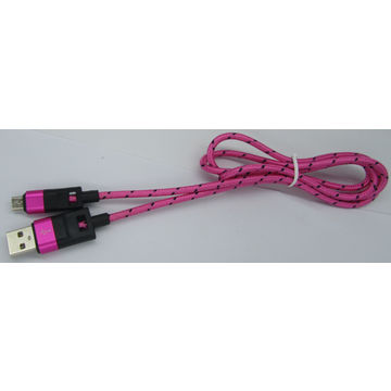 China USB CHARGER CABLE, USB A MALE TO MICRO USB WITH BRAID CABLE ...
