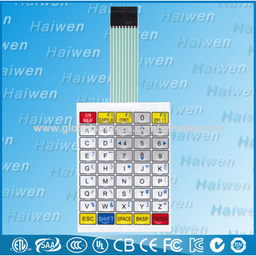 China OEM LED membrane keypad with male 2.54mm connector on Global ...