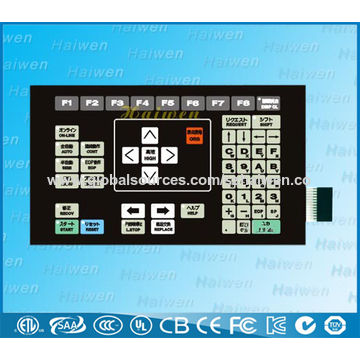 China OEM LED membrane keypad with male 2.54mm connector on Global ...
