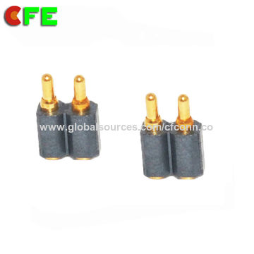 China 2-pin spring loaded contacts with 2.54mm pitch on Global Sources ...
