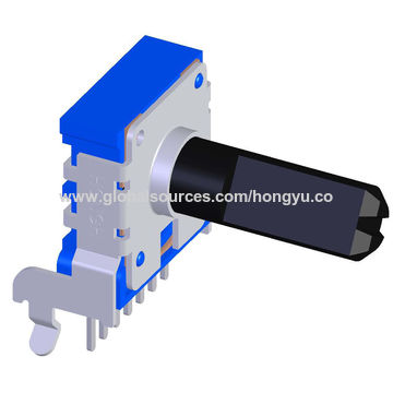 China 14mm 7-pin insulated shaft linear rotary potentiometer on Global ...