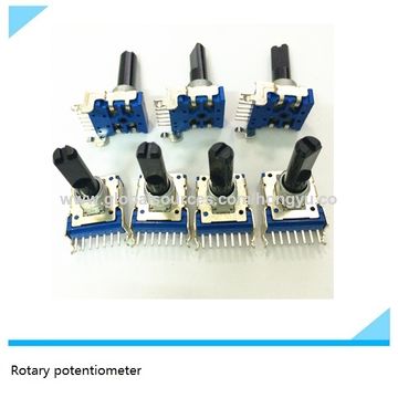 China 14mm 7-pin insulated shaft linear rotary potentiometer on Global ...