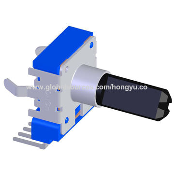 China 14mm 7-pin insulated shaft linear rotary potentiometer on Global ...