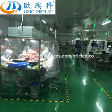 China Alphanumeric monochrome LCD display for cook with orange sheet on ...