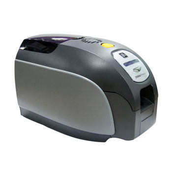 China Zebra PVC ID card printer, support single/dual sided, monochrome ...