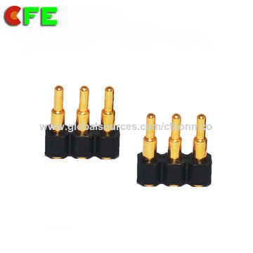 China Standard SMD 3-pin spring loaded contact pins for charging and ...