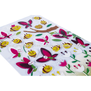 China 3D PVC Puffy Sticker, Cartoon Soft Sticker on Global Sources,Self ...