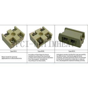 ChinaType BCA & BCB & BCC Very High Temperature Ceramic Terminal Blocks ...