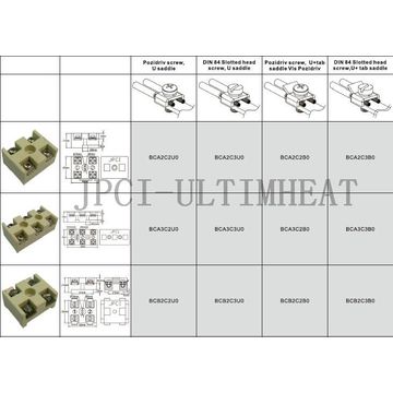 ChinaType BCA & BCB & BCC Very High Temperature Ceramic Terminal Blocks ...
