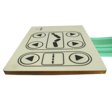 China LED light PCB membrane keyboard switch with metal domes and ...