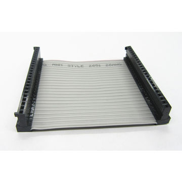 China Flat cable with 2.54mm single row IDC 24P L=3inch 26AWG on Global ...