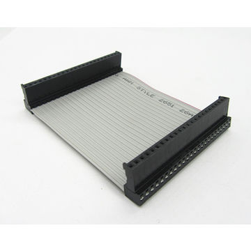 China Flat cable with 2.54mm single row IDC 24P L=3inch 26AWG on Global ...