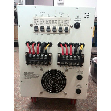 China 15KVA three phase servo motor stabilizer AVR automatic voltage ...