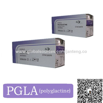 ChinaSynthetic Absorbable Surgical Suture Polyglactin 910 PGLA on ...
