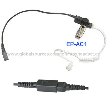 China Two-way radio headset with quick disconnect connector for ...