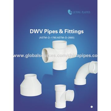 China Long Bend PVC Pipe Fittings for DWV with ASTM D2665 Standard NSF ...