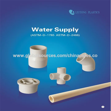 China PVC Pipe Fittings, Socket/Coupling White ASTM/D2466/SCH40 ...