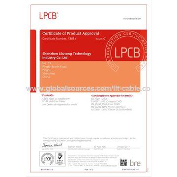 China 4c3c3c2c LPCB fire resistant cable BS 6387 standard 7629 fire ...