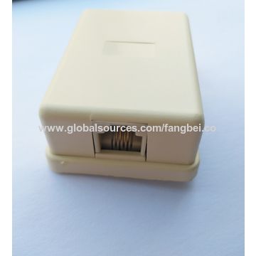 China Telephone surface box, phone box, 1 port, RJ11 4 contact on ...